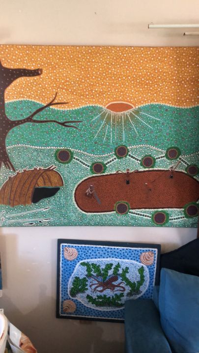 Aboriginal art/dot painting (BINDI) - Paintings & Prints
