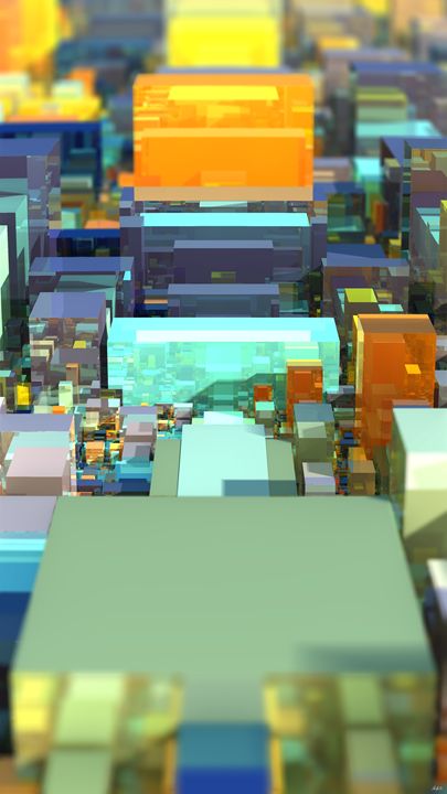 Metroscape - FuzzyEdges' Fractal Art - Digital Art & AI, Abstract ...