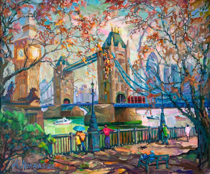 LONDON SIGHTSEEING - Andriy Nekrasov - Paintings & Prints, Buildings ...