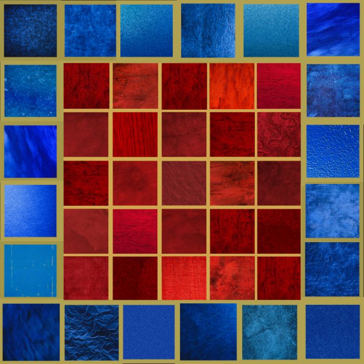 5 x 5 Red Tile Pattern in Blue - Twin Falls Photography and Designs ...