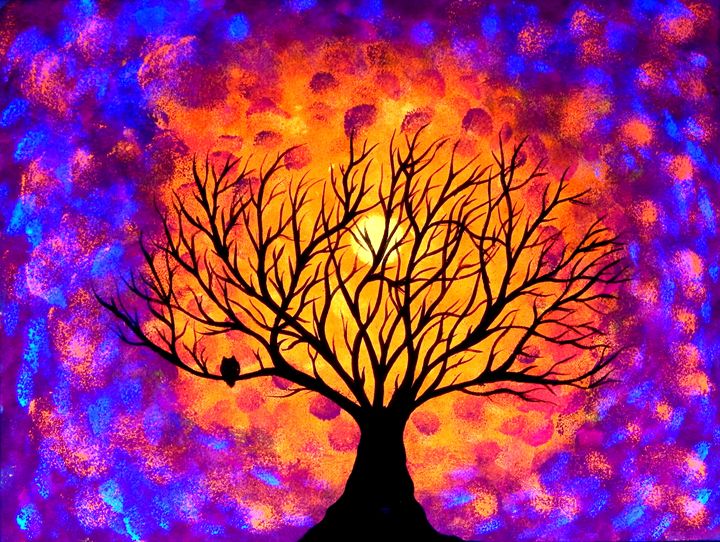 The Sun is Fire - Oasis Artisans - Paintings & Prints, Flowers, Plants ...