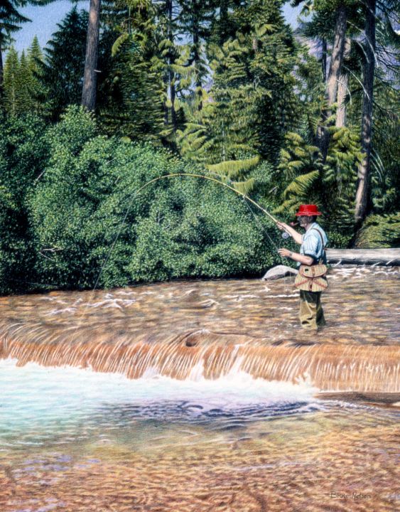 Upper Methow - Bruce J. Nelson Art - Paintings & Prints, Landscapes ...