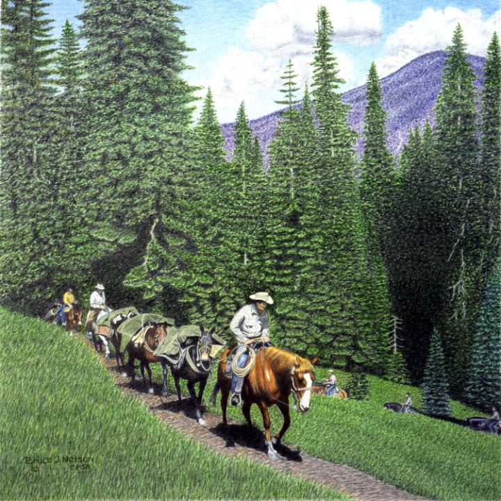 Halfway to Heaven - Bruce J. Nelson Art - Paintings & Prints ...