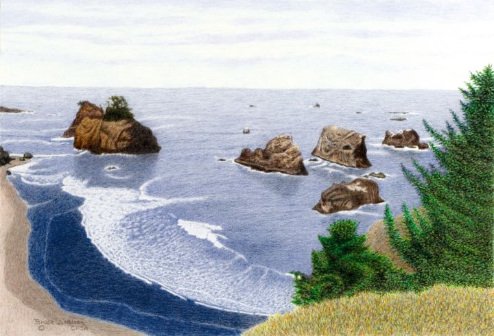 Arch Point - Bruce J. Nelson Art - Paintings & Prints, Landscapes ...