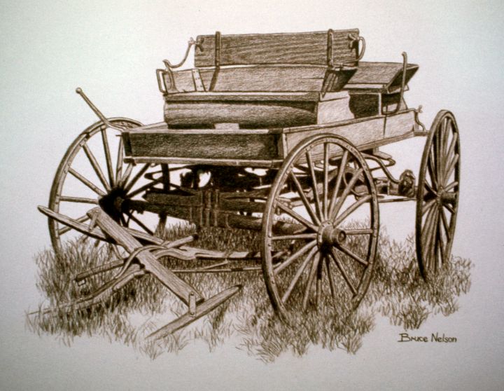 The Old Timer - Bruce J. Nelson Art - Paintings & Prints, Places ...