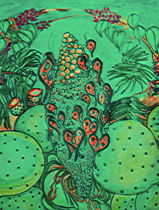 Cactus - Mason Malone - Drawings & Illustration, Landscapes & Nature ...