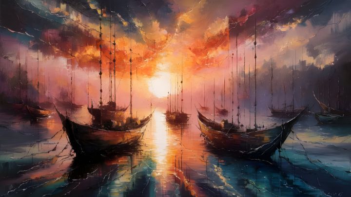 Sky and Water Abstract - TopArtDigital - Digital Art & AI, Abstract ...