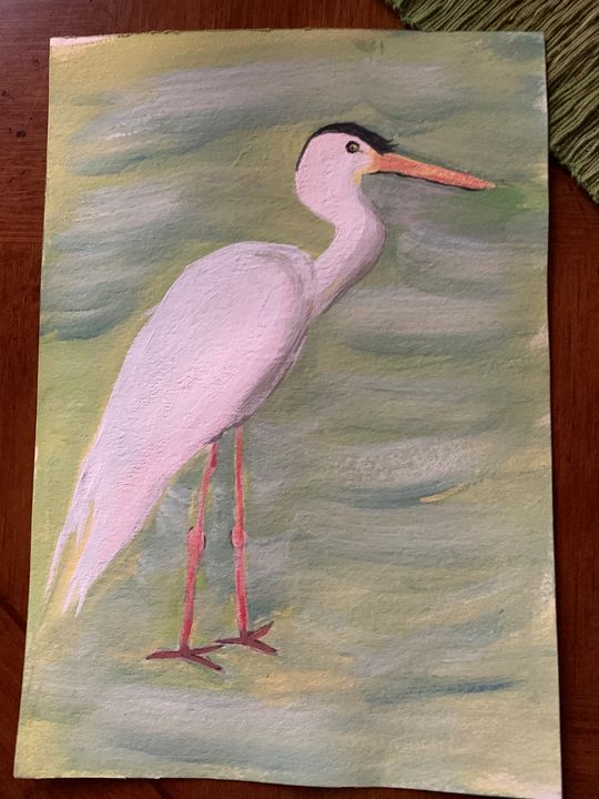 EGRET - Kathi Jacobs Fodor - Paintings & Prints, Animals, Birds, & Fish ...