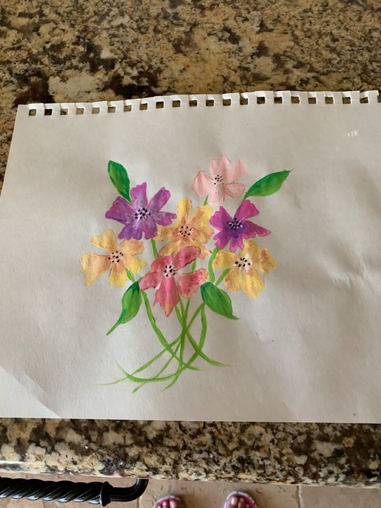 Bright flowers - Kathi Jacobs Fodor - Paintings & Prints, Landscapes ...