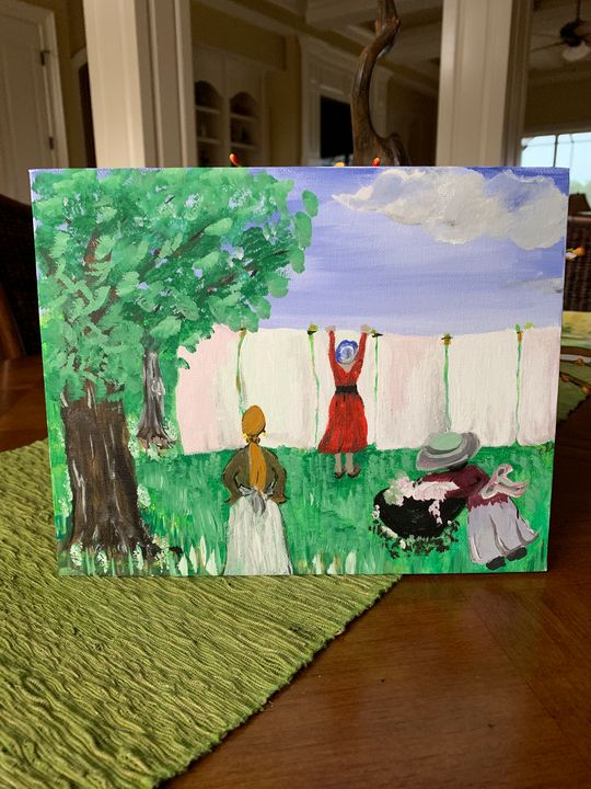 Monday wash day - Kathi Jacobs Fodor - Paintings & Prints, People ...