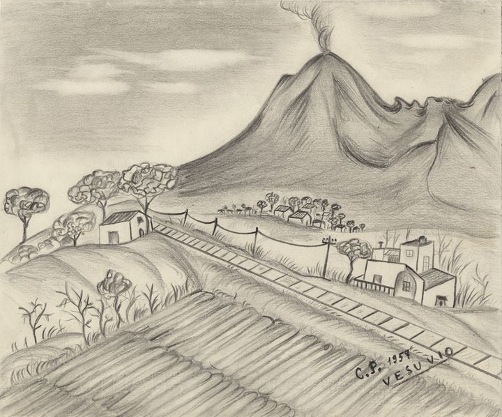 Monte Vesuvio, Italy - Caterina DeRosa Gallery - Drawings ...