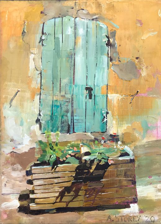 Shuttered Window in France - Andrew Storey - Paintings & Prints ...