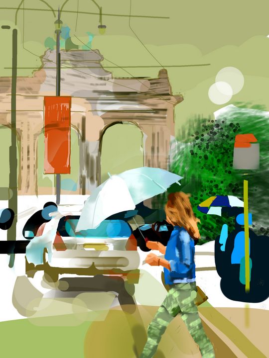 Rainy Day - Andrew Storey - Digital Art & AI, Places & Travel, Europe ...