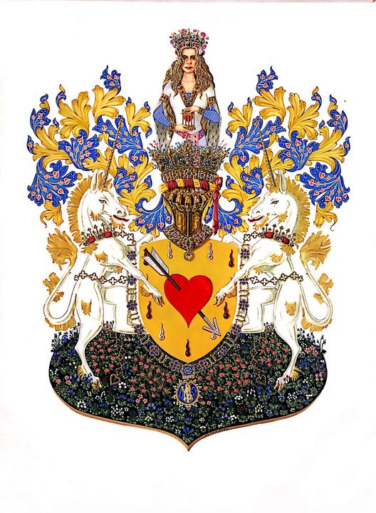 The Arms of Love (ASJ) - Orleans Heraldry & Fine Art - Paintings ...