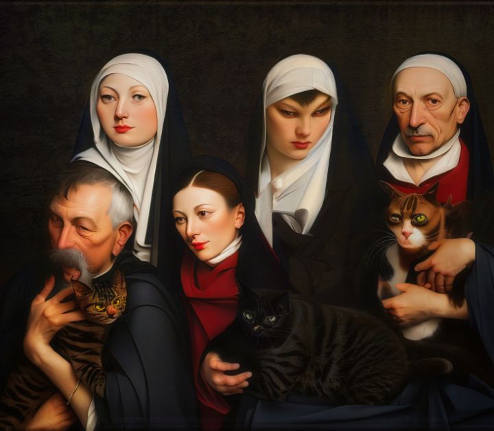 Portrait of a Company of Strangers - Micah Offman Art - Digital Art ...