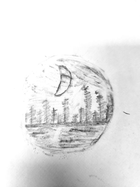 A walk at midnight - ART by Hailie Paige - Drawings & Illustration ...