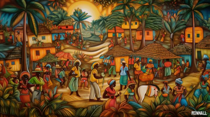 Haitian Days - Ronnall Art - Digital Art & AI, Ethnic, Cultural ...