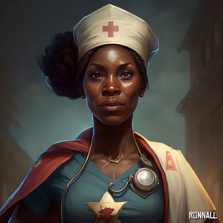 Hero Nurse #2 - Ronnall Art - Digital Art & AI, People & Figures ...