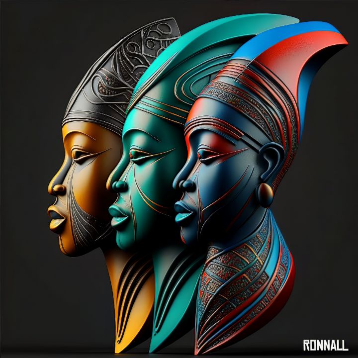 African Hues #2 - Ronnall Art - Digital Art & AI, Ethnic, Cultural ...