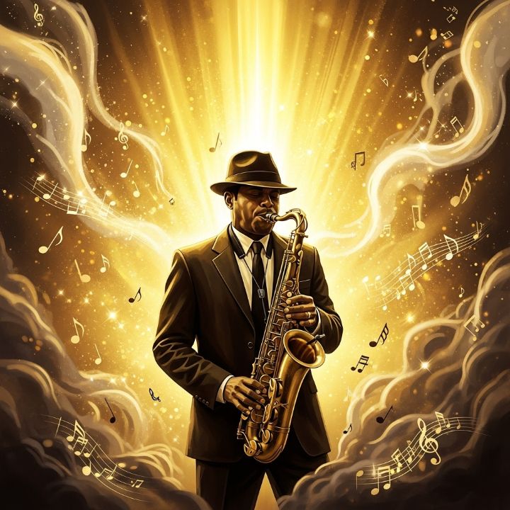 stunning painting of a sax - Sax Jazz Music - Paintings & Prints ...