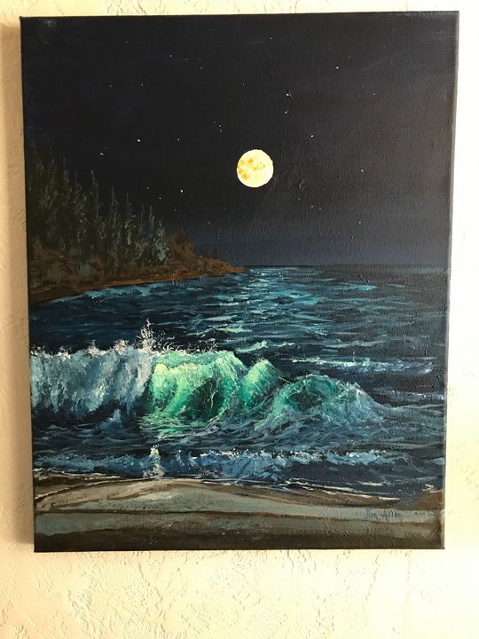 Night wave - LuxuryArtPaintings - Paintings & Prints, Landscapes ...