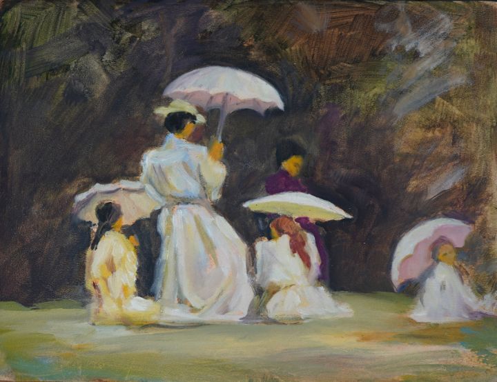 Victorian Picnnic - David Edwards Gallery - Paintings & Prints, People ...