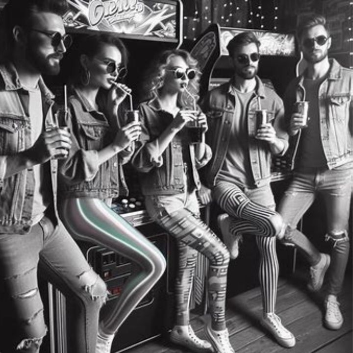 Casual Meeting: Friends of the 80s - Artpleasuredesign - Digital Art ...