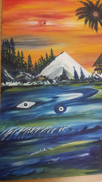 Vishwa Mohan dubey - Paintings & Prints, Drawings & Illustration