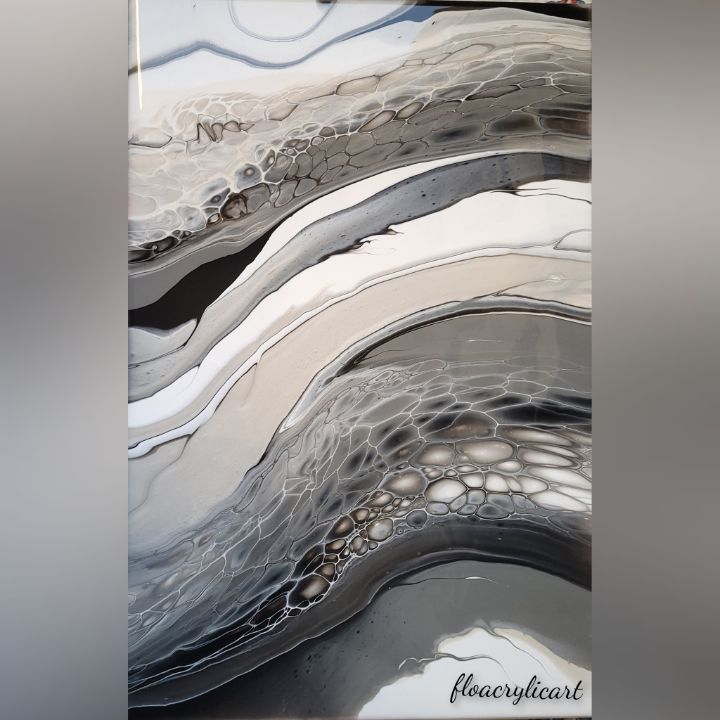 Eternal grey - Florence Acrylic Art - Paintings & Prints, Abstract ...