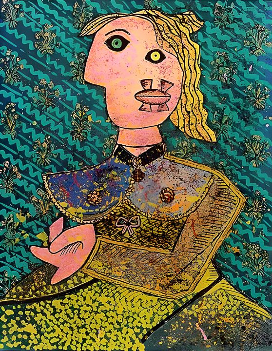 Enrico Baj - lovers art - Paintings & Prints, Abstract, Color - ArtPal