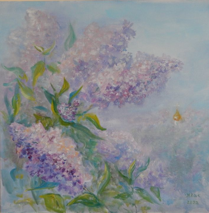 Dancing lilac - Natalia Zack - Paintings & Prints, Flowers, Plants ...