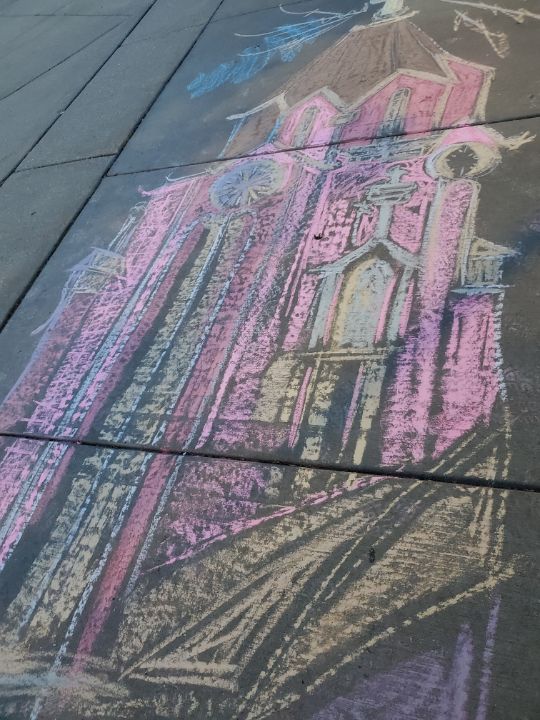 Local landmark inspired chalk 2019 6 - Andrea Sturm - Drawings ...