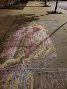 Local landmark inspired chalk 2019 9 - Vitalize Humanity - Drawings ...