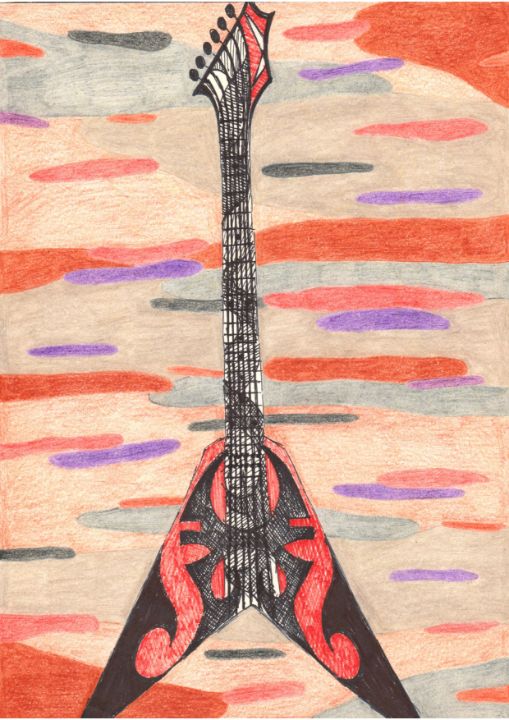 Flying V guitar - Mystery Art Conception - Drawings & Illustration ...