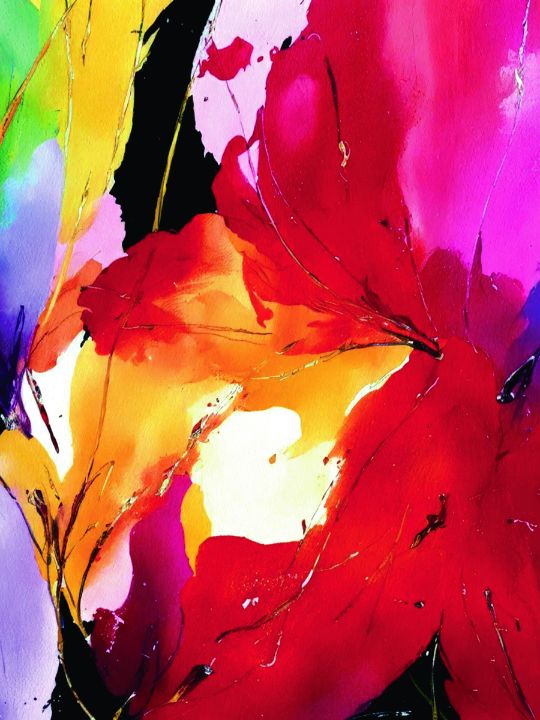 Dynamic Abstract Art of Faith - iMaheLusion Digital Print - Paintings ...