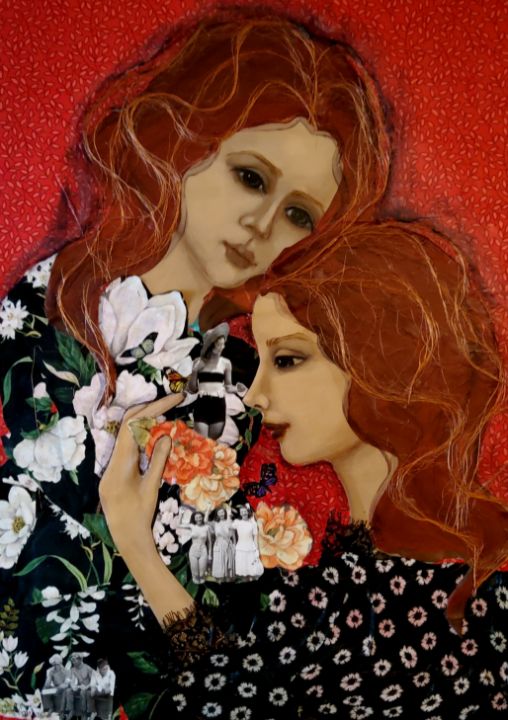 Angela and Alice - Camille Gearhart - Paintings & Prints, People ...