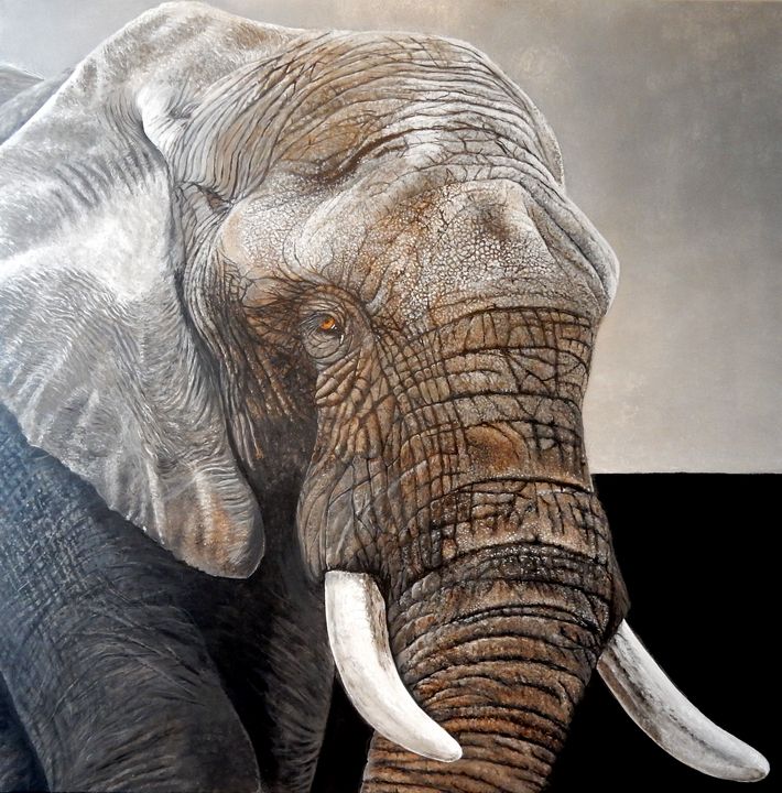 elephant - gallery zoombeeart - Paintings & Prints, Animals, Birds ...