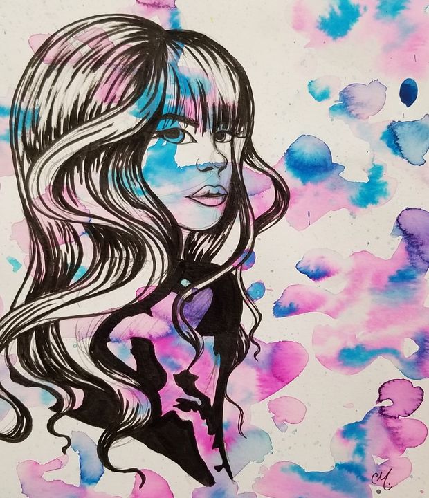 Loves a bright blur - Callie Mclaughlin - Paintings & Prints, Fantasy ...