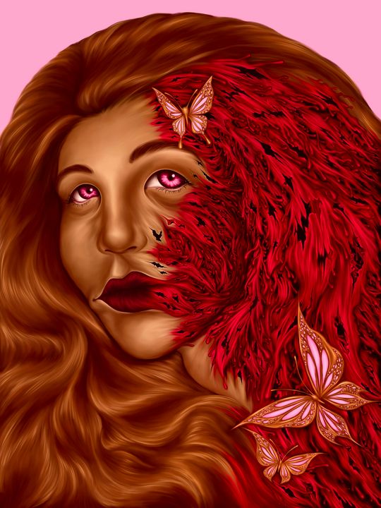 Blood and Butterflies - DeadInsideDrawingz - Digital Art & AI, Fantasy ...