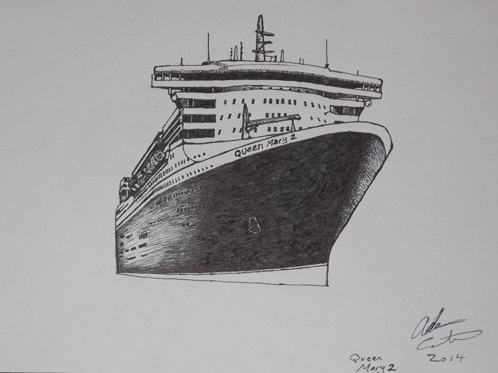 Queen Mary2 - cater gallery - Drawings & Illustration, Vehicles ...