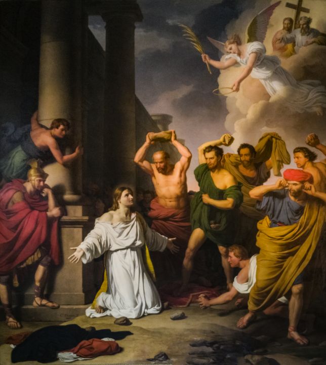The stoning of Saint Stephen - Great Art Library - Paintings & Prints ...