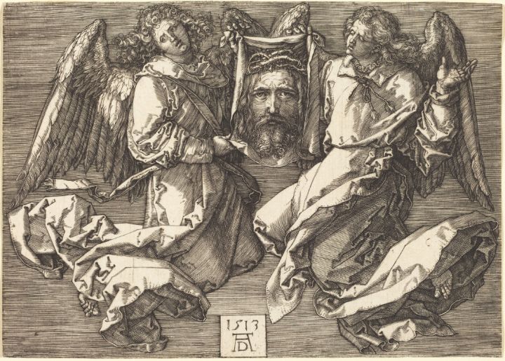 The Sudarium Held by Two Angels - Great Art Library - Paintings ...