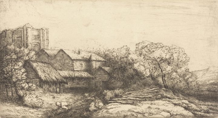 Farm at the Monastery - Great Art Library - Paintings & Prints, People ...