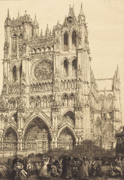 Amiens Cathedral - Great Art Library - Paintings & Prints, People ...
