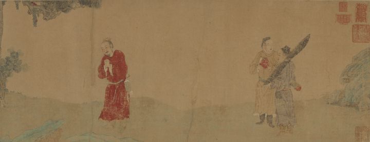 Emperor Shi Le Reverencing a Buddhis - Great Art Library - Paintings ...