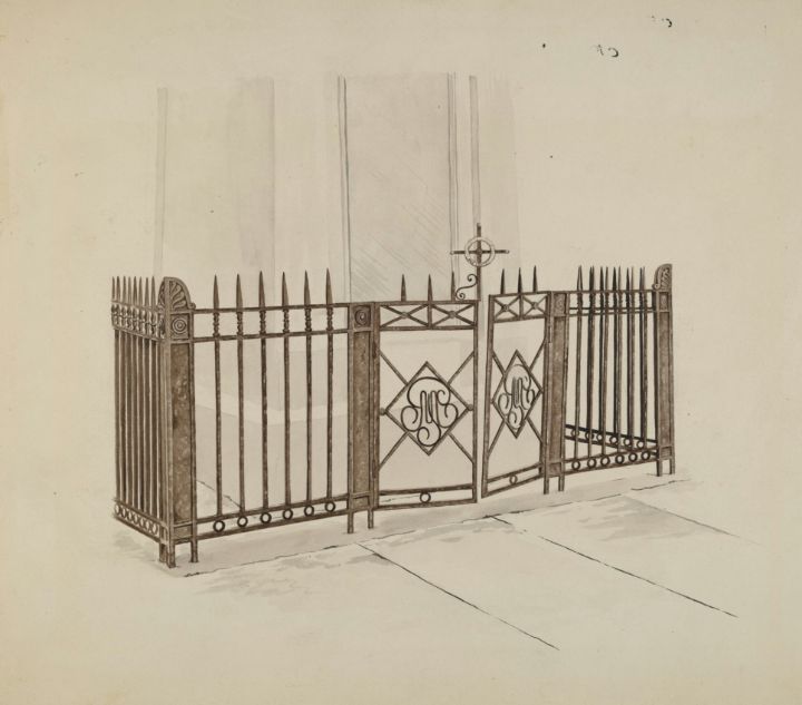 Iron Gate and Fence - Great Art Library - Paintings & Prints, People ...