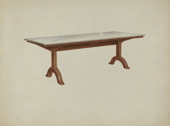 Shaker Dining Table - Great Art Library - Paintings & Prints, People ...