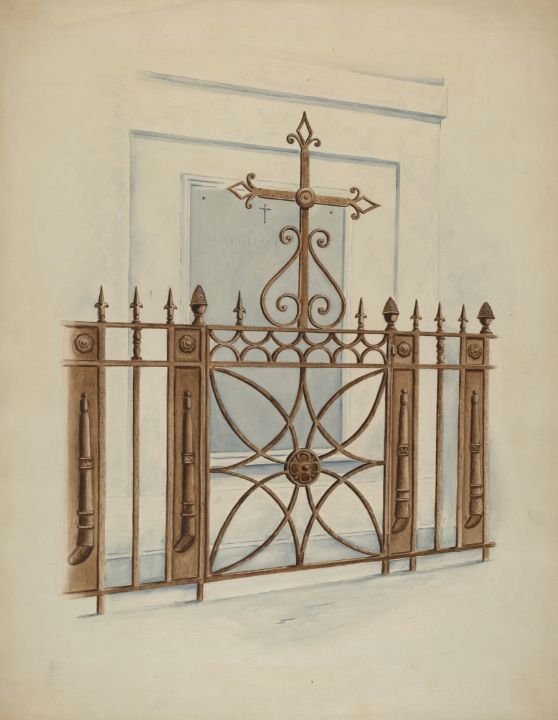 Iron Gate and Fence - Great Art Library - Paintings & Prints, People ...