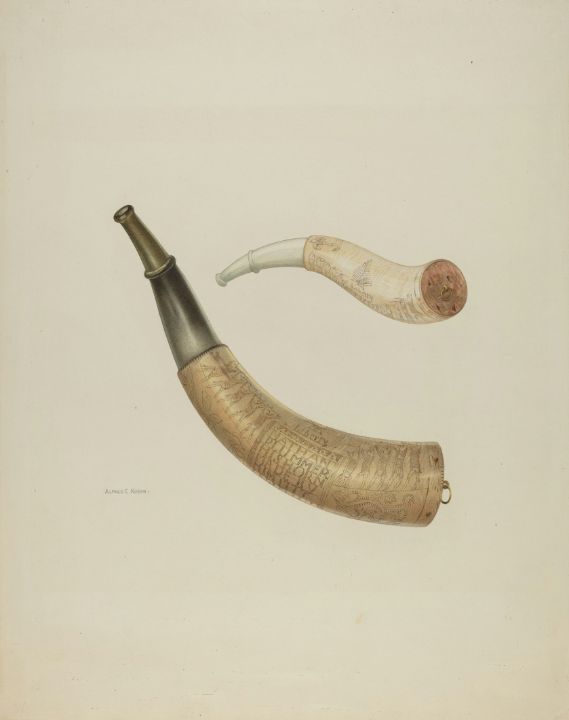 Powder Horn - Great Art Library - Paintings & Prints, People & Figures ...