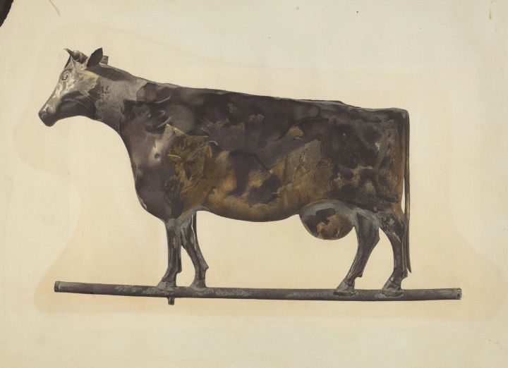 Cow Weather Vane - Great Art Library - Paintings & Prints, People ...